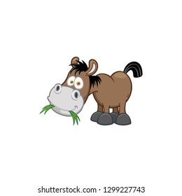 Funny Donkey Vector Icon Stock Vector (Royalty Free) 1299227743 ...