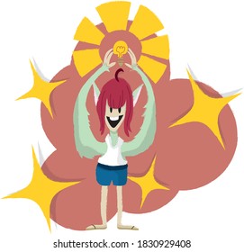 Funny Elf Bulb Stock Vector (Royalty Free) 1830929408 | Shutterstock