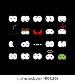 Funny Eyes Stock Vector (Royalty Free) 40331956 | Shutterstock