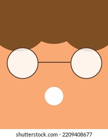 Funny Face Innocent Cartoon Unique Character Stock Vector (Royalty Free ...