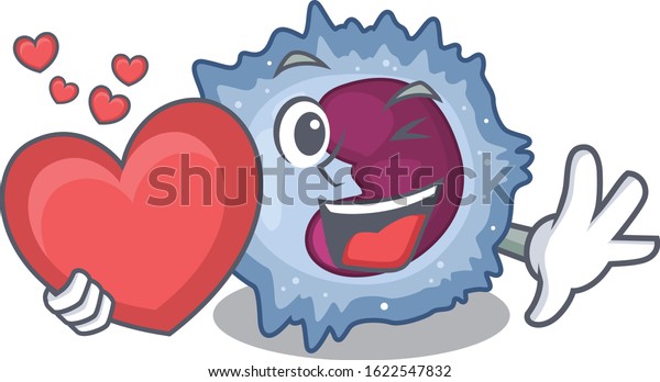Funny Face Monocyte Cell Cartoon Character Stock Vector (Royalty Free ...