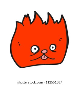 Funny Fire Creature Cartoon Stock Vector (Royalty Free) 112551587 ...