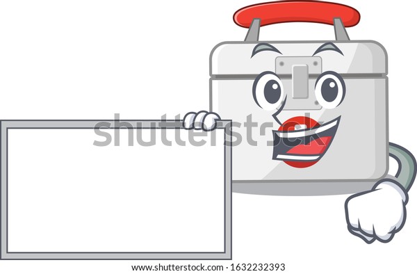 Funny First Aid Kit Cartoon Character Stock Vector (Royalty Free ...