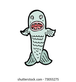 Scared Fish Cartoon Stock Vector (Royalty Free) 71022259 | Shutterstock