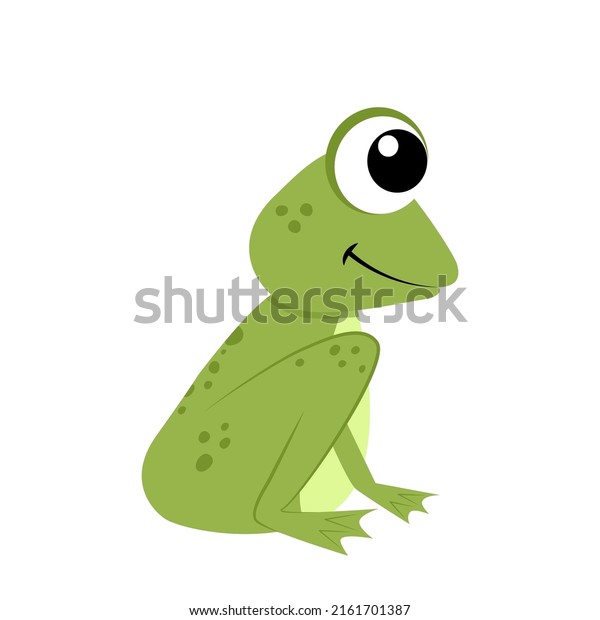 Funny Frog Profile Frog Side Face Stock Vector (Royalty Free ...