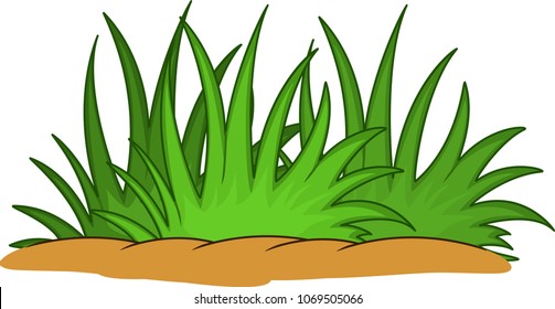Funny Grass Leaf Cartoon Stock Vector (Royalty Free) 1069505066 ...