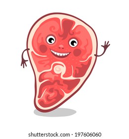 Funny Ham Vector Illustration Stock Vector (Royalty Free) 197606060