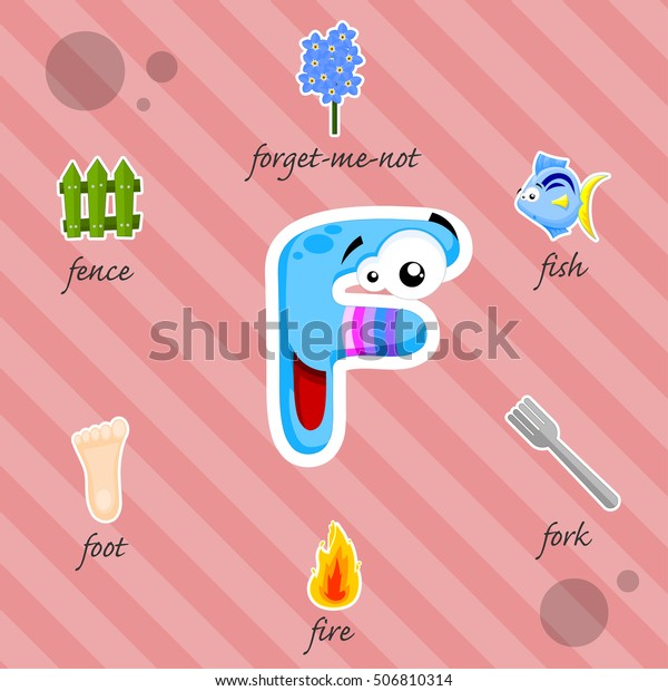 Funny Letter F Stock Vector (Royalty Free) 506810314 | Shutterstock