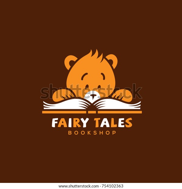 Funny Logo Template Design Bookshops Reading Stock Vector (Royalty Free ...