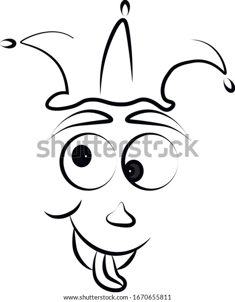 Funny Man Vector Illutration Poster Stock Vector (Royalty Free ...