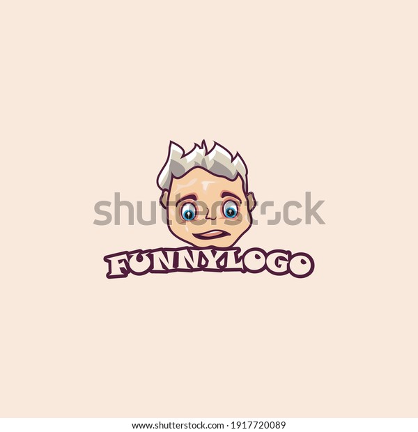 Funny Mascot Logo Design Vector Kids Stock Vector (Royalty Free ...