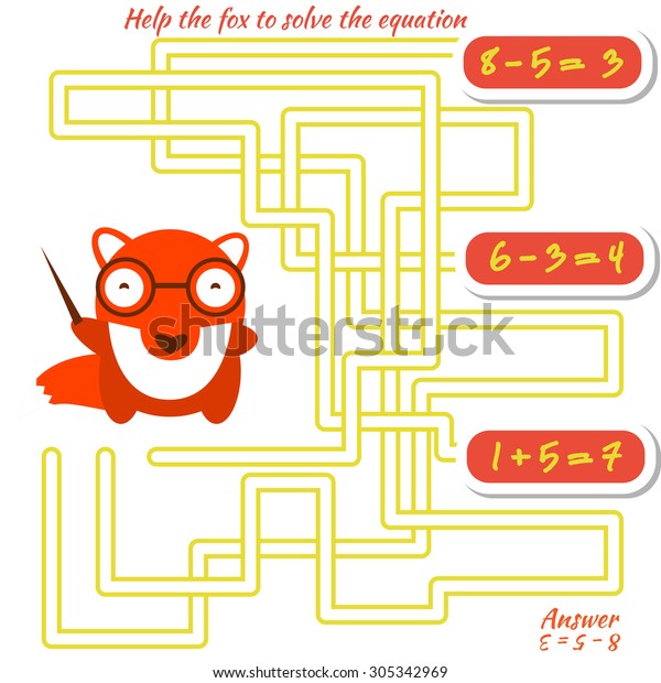 Funny Maze Game Kids Maze Labyrinth Stock Vector (Royalty Free ...