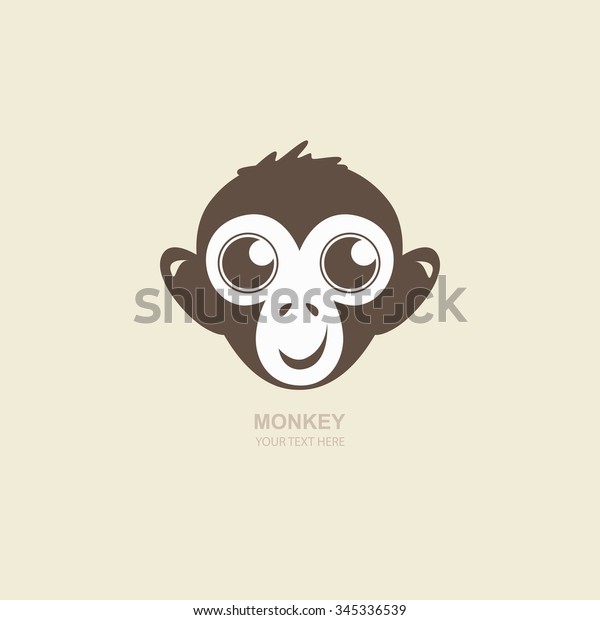 Funny Monkey Logo Vector Illustration Icon Stock Vector (Royalty Free ...