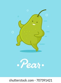 Funny Pear Vector Illustration Stock Vector (Royalty Free) 707391421 ...