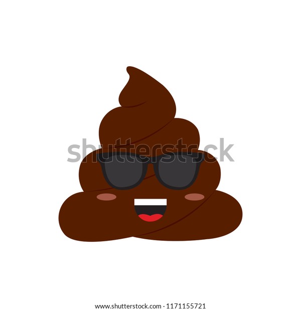 Funny Poop Face Stock Vector (Royalty Free) 1171155721 | Shutterstock