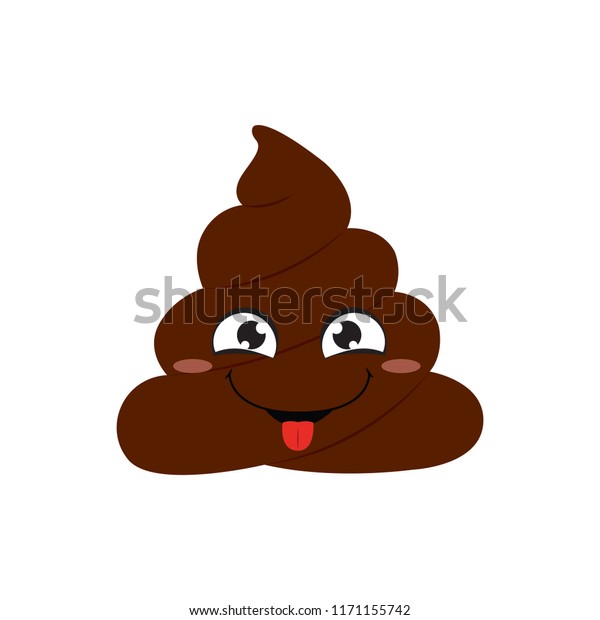 Funny Poop Face Stock Vector (Royalty Free) 1171155742 | Shutterstock