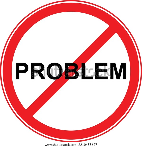 Funny Road Sign No Problem Vector Stock Vector (Royalty Free ...