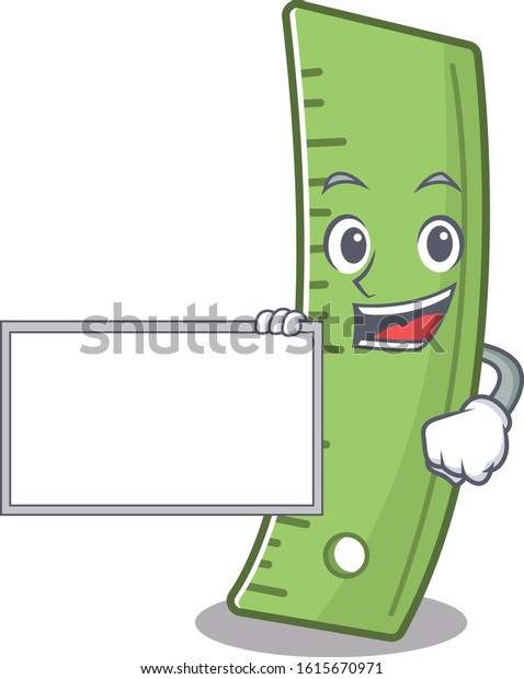 Funny Ruler Cartoon Character Design Style Stock Vector (Royalty Free ...
