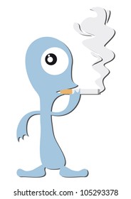 Funny Smoke Puppet Stock Vector (Royalty Free) 105293378 | Shutterstock
