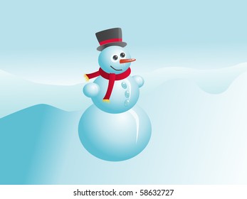 Funny Snowman Stock Vector (Royalty Free) 58632727 | Shutterstock