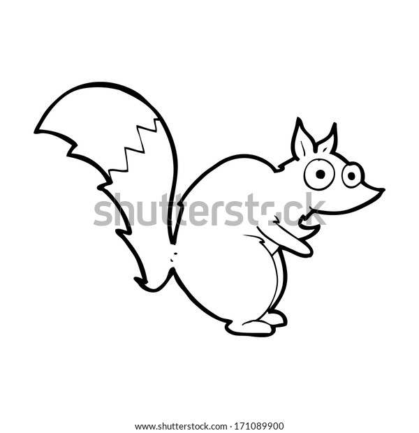 Funny Startled Squirrel Cartoon Stock Vector (Royalty Free) 171089900 ...