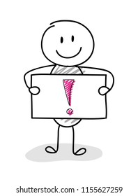 Funny Stickman Hand Drawn Question Mark 스톡 벡터(로열티 프리) 1132024640 ...
