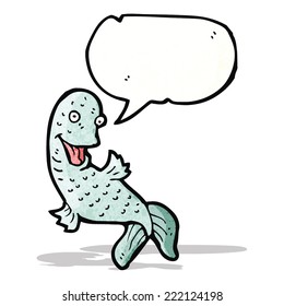 Funny Talking Fish Cartoon Stock Vector (Royalty Free) 222124198 ...