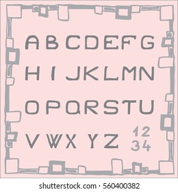 Funny Text Font Illustration Frame Stock Vector (Royalty Free ...