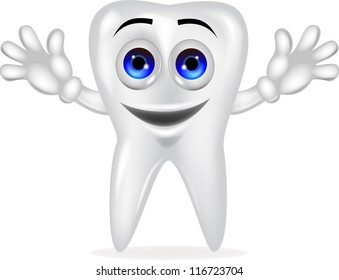 Funny Tooth Cartoon Stock Vector (Royalty Free) 116723704 | Shutterstock