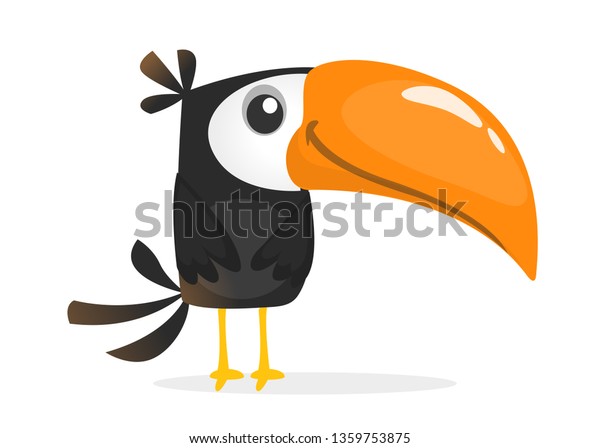 Vector de stock (libre de regalías) sobre Funny Toucan Cartoon Vector ...