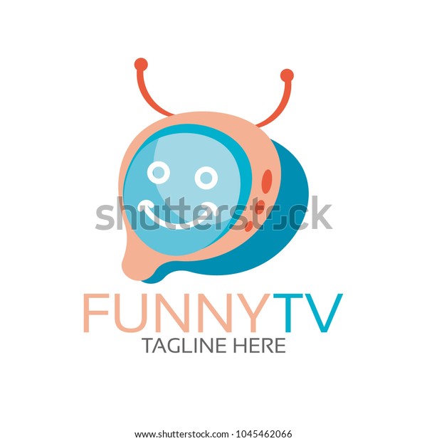 Funny Tv Logo Icon Template Design Stock Vector (Royalty Free ...