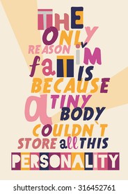 Funny Typography Poster Stock Vector (Royalty Free) 316452761 ...