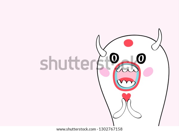 Funny Ugly Momster Doodle Hand Draw Stock Vector (Royalty Free ...
