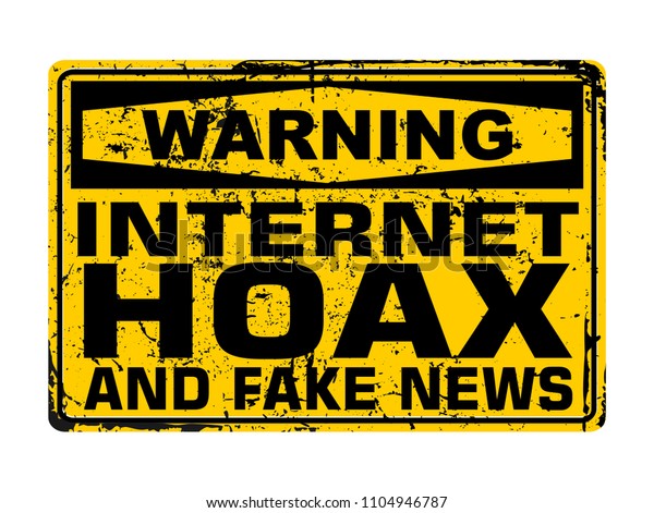 Funny Warning Signs Internet Hoax Fake Stock Vector (Royalty Free ...
