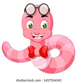 Funny Worm Cartoon Your Design Stock Vector (Royalty Free) 1457554343