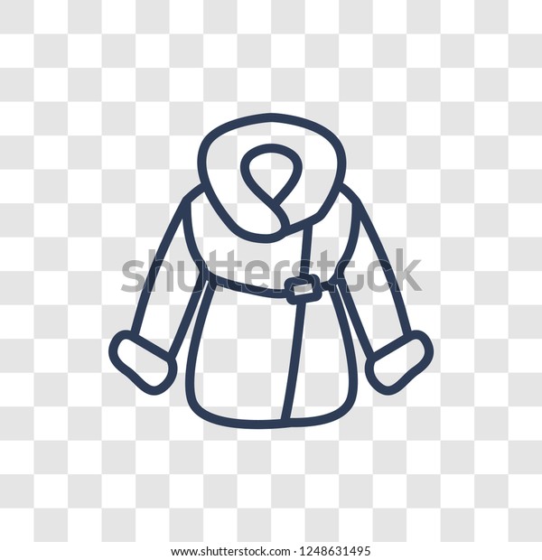 Fur Coat Icon Trendy Linear Fur Stock Vector (Royalty Free) 1248631495 ...