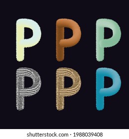 Fur Letter P Fur Texture Stock Vector (Royalty Free) 1988039408 ...