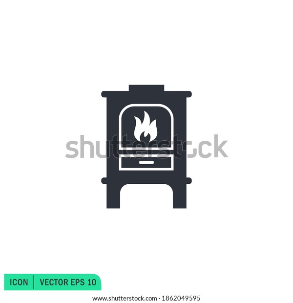 Furnace Icon Logo Template Design Element Stock Vector (Royalty Free ...
