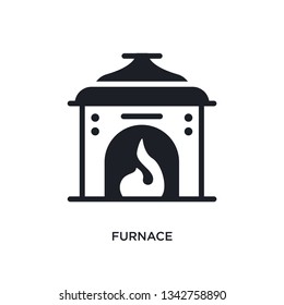 Furnace Isolated Icon Simple Element Illustration Stock Vector (Royalty ...