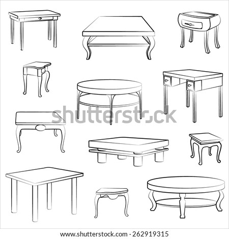 Wooden Table Drawing | Free download on ClipArtMag