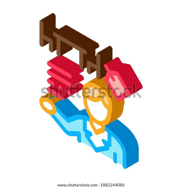 Furniture Shop Manager Icon Vector Isometric Stock Vector (Royalty Free ...