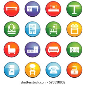 Furniture Vector Icons User Interface Design Stock Vector (Royalty Free ...