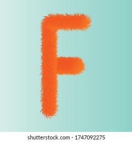 Furry Alphabet Letter Vector Illustration Stock Vector (Royalty Free ...