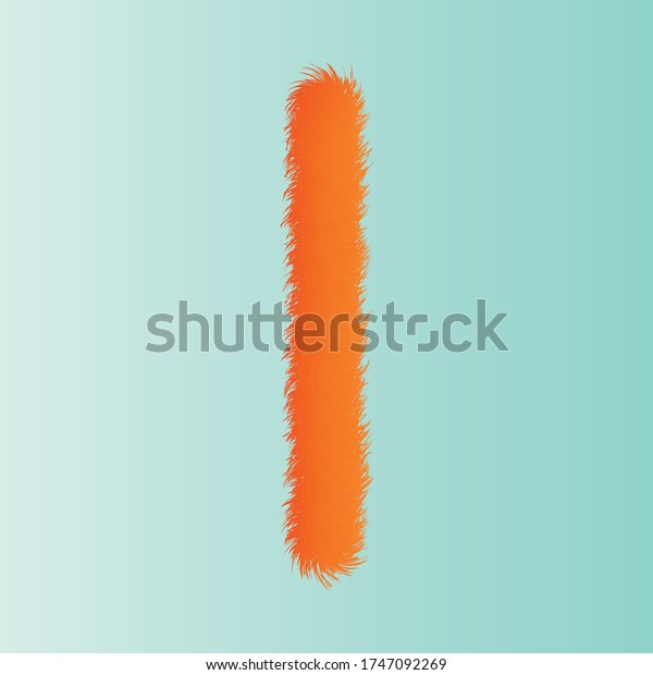 Furry Alphabet Letter Vector Illustration Stock Vector (Royalty Free ...