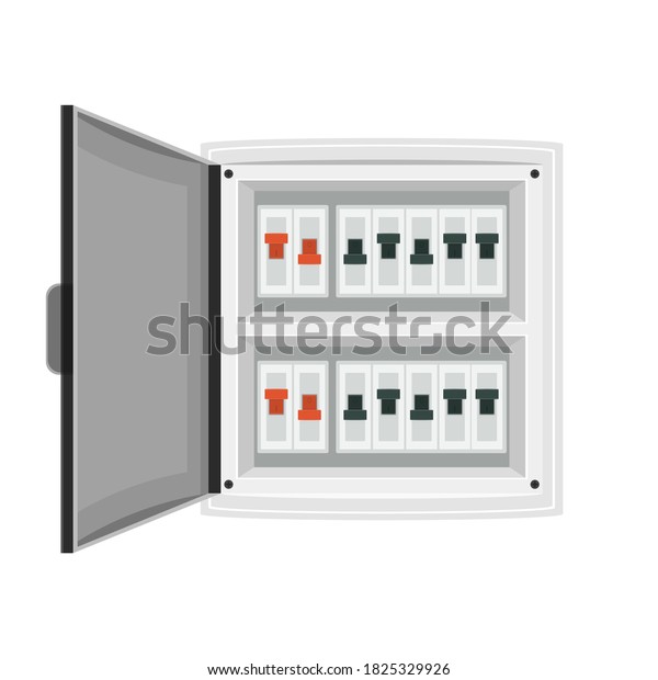 Fuse Board Box Electrical Power Switch Stock Vector (Royalty Free ...