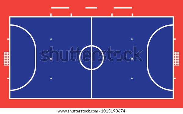Vector de stock (libre de regalías) sobre Futsal Court Field Standard ...