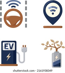 Future Autonomous System Vector Icons Stock Vector (Royalty Free ...