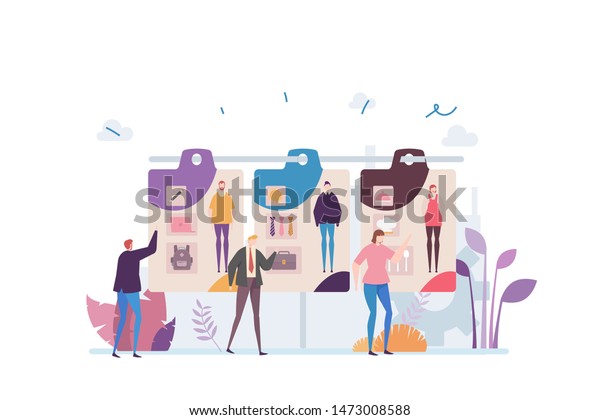 Future Career Choice Vector Illustration Concept Stock Vector (Royalty ...