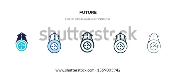 Future Icon Different Style Vector Illustration Stock Vector (Royalty ...