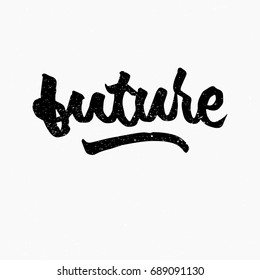 Future Ink Hand Lettering Modern Brush Stock Vector (Royalty Free ...